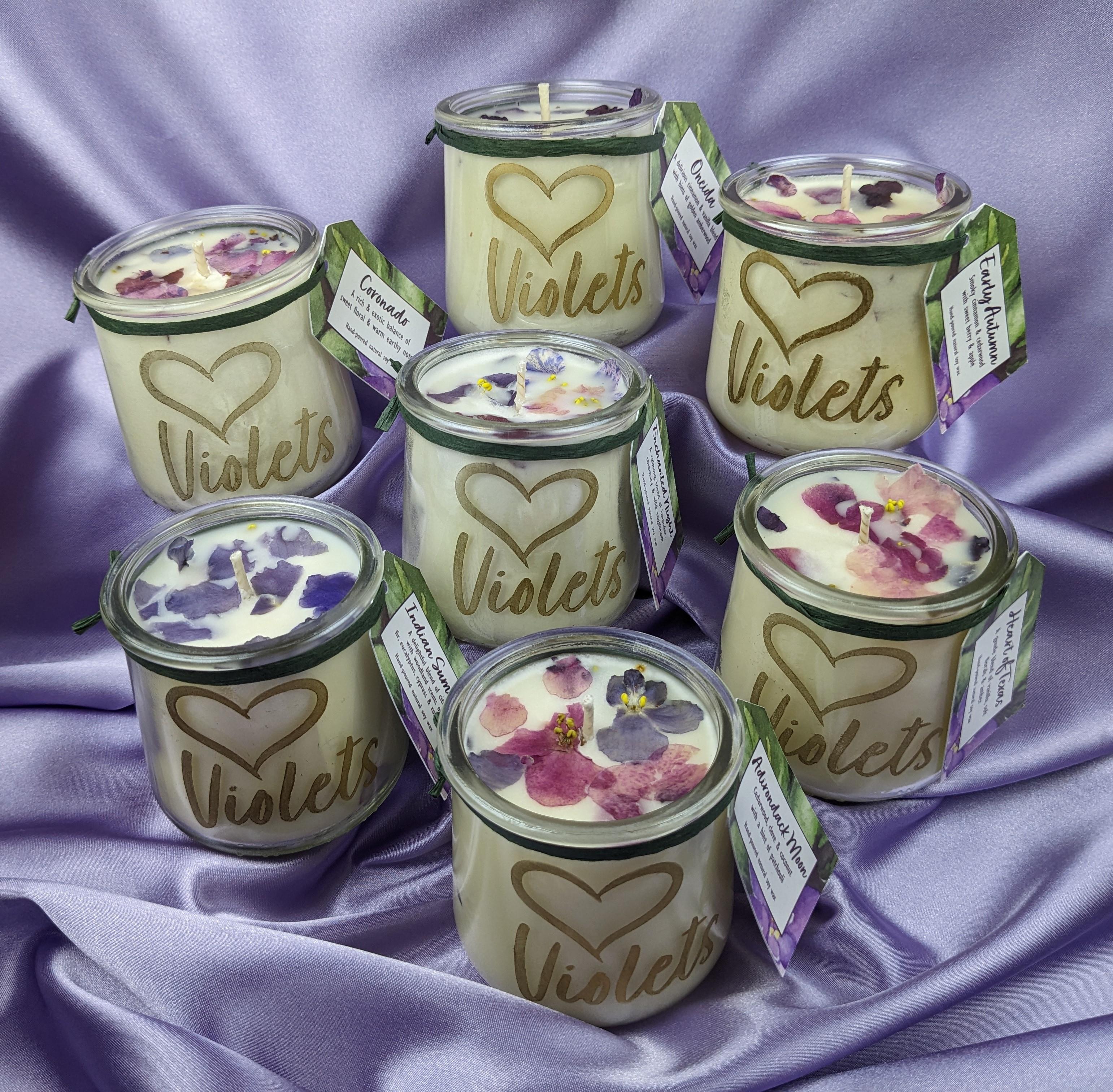 Love Violets Candles – Viola's Violets & Gifts